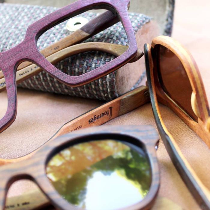 Rodrigo Cury e Martina Seibel apresentam linha de óculos em madeira ...